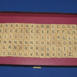SCRABBLE LETTERS Set of 100 Free Shipping - Etsy