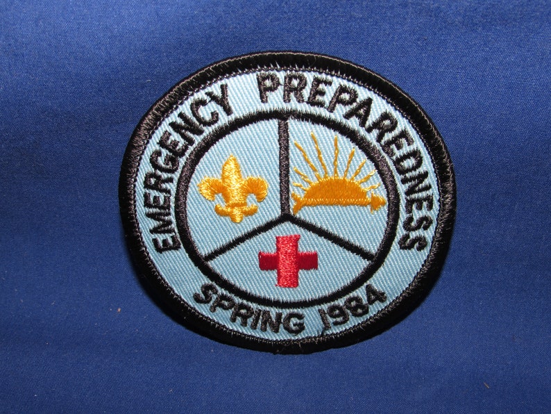 Boy Scouts Patch EMERGENCY PREPAREDNESS 1984 Free Shipping - Etsy