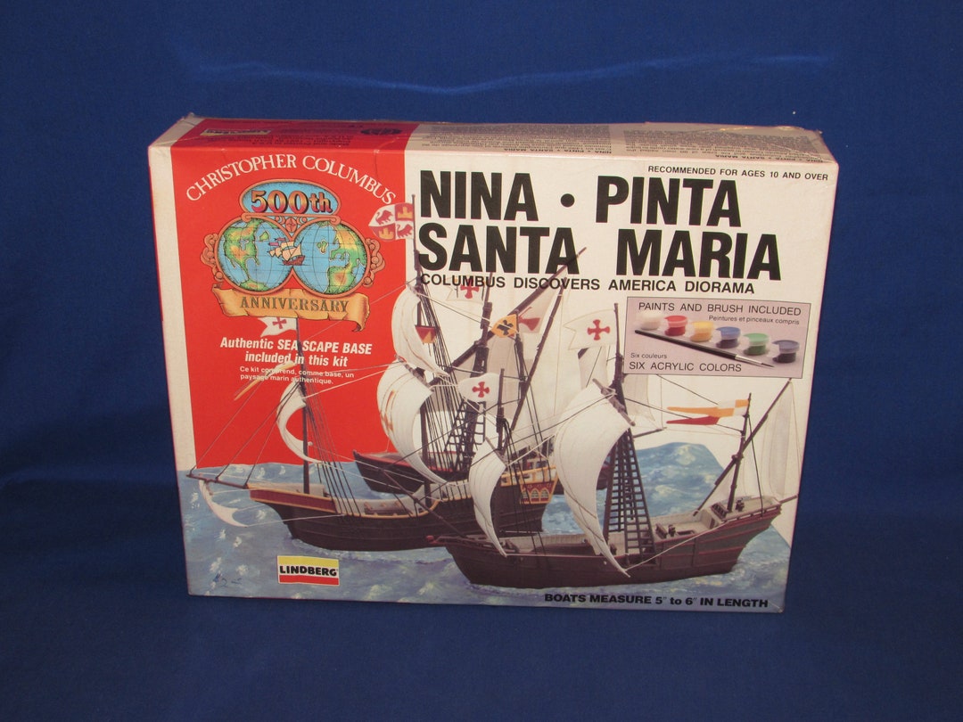 LINDBERG MODEL Nina Pinta and Santa Maria Kit 1991 Diorama - Etsy