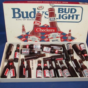 Bud Vs Bud Light Checkers Game 1980s Vintage Advertising - Etsy