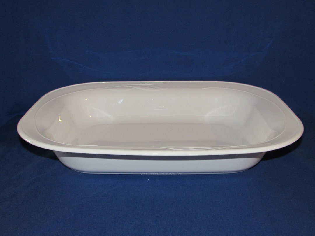 Corning Ware OPEN ROASTER L15 Casual Elegance Ivory Flora Corningware ...