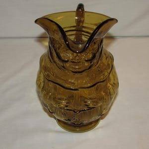 Kanawha Glass TOBY FRIAR PITCHER 1950s Free Shipping - Etsy