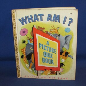 Little Golden Book WHAT AM I 1949 A Picture Quiz Book 1949 A - Etsy