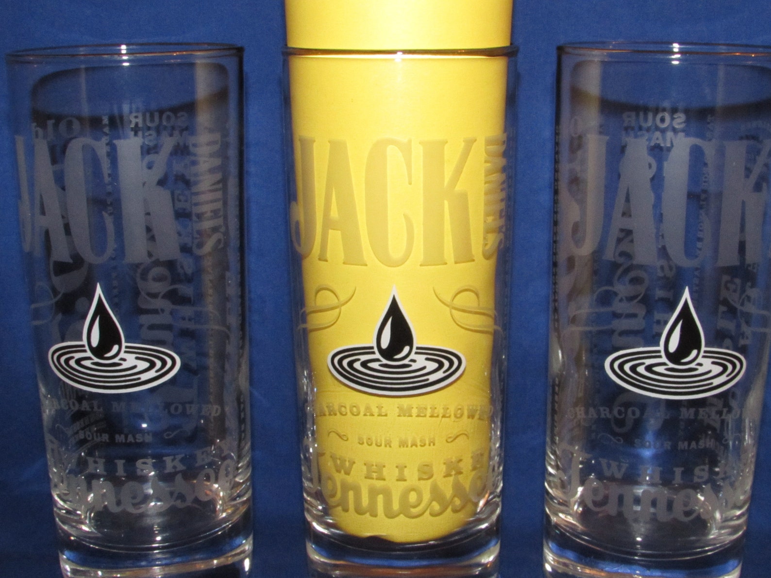 JACK DANIELS GLASSES Set of 4 Tall Cocktail - Etsy