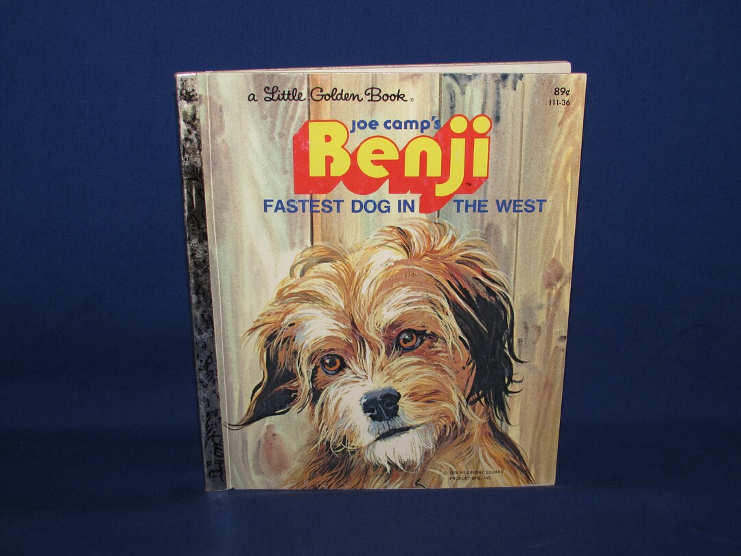 Little Golden Book BENJI Fastest Dog in the West Joe Camp 1978 Free ...