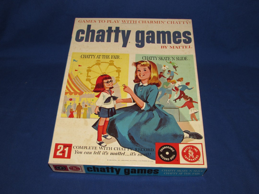CHATTY GAMES 1962 Mattel Games to Play With Charming Chatty - Etsy