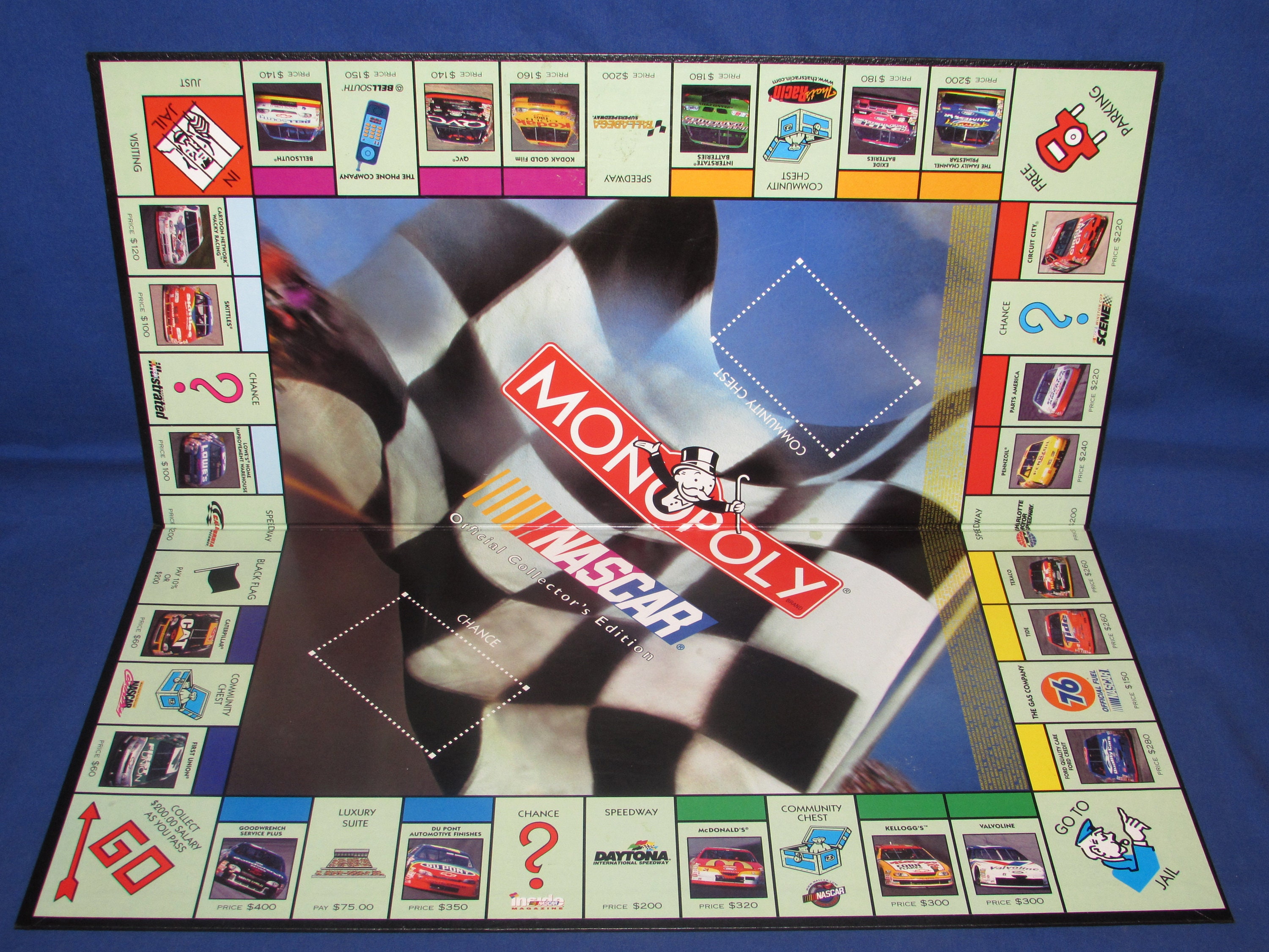 NASCAR MONOPOLY 1997 Special Edition Classic Board Game Free Shipping ...