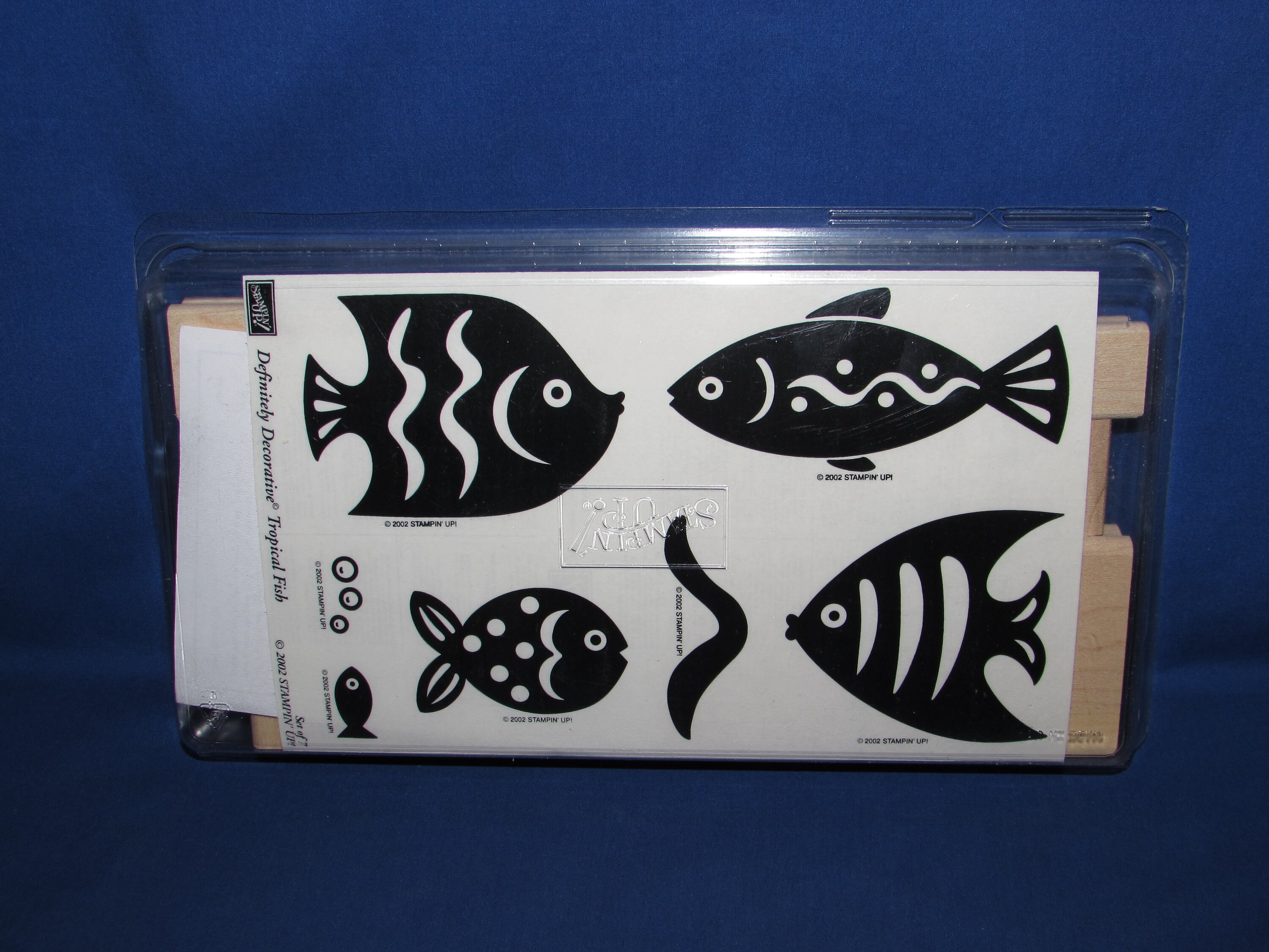 Stampin’ up TROPICAL FISH Stamps NIB 2002 Set of 7 - Etsy