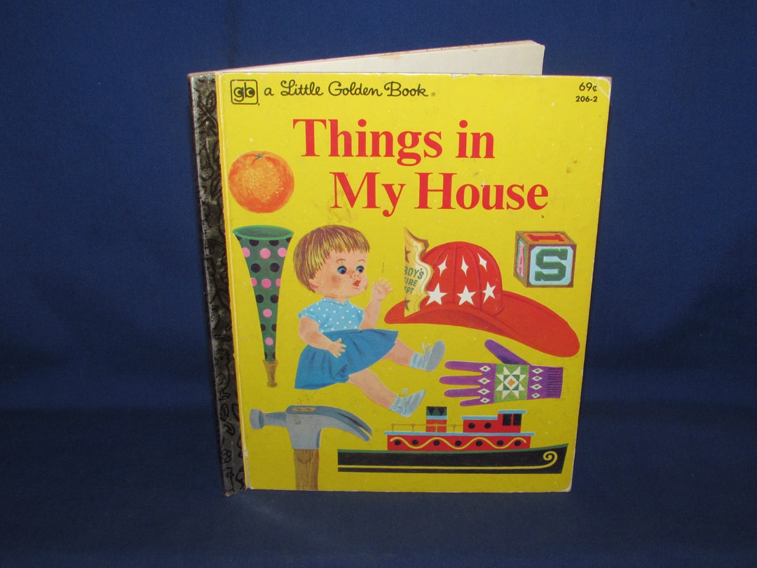 LITTLE GOLDEN BOOK 1979 Things in My House Free Shipping - Etsy