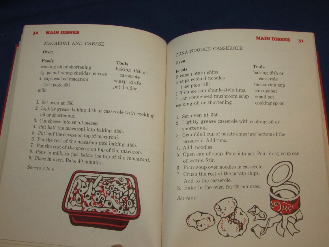 COOKBOOK Easy Cooking Book 1972 Simple Recipes for Beginning - Etsy