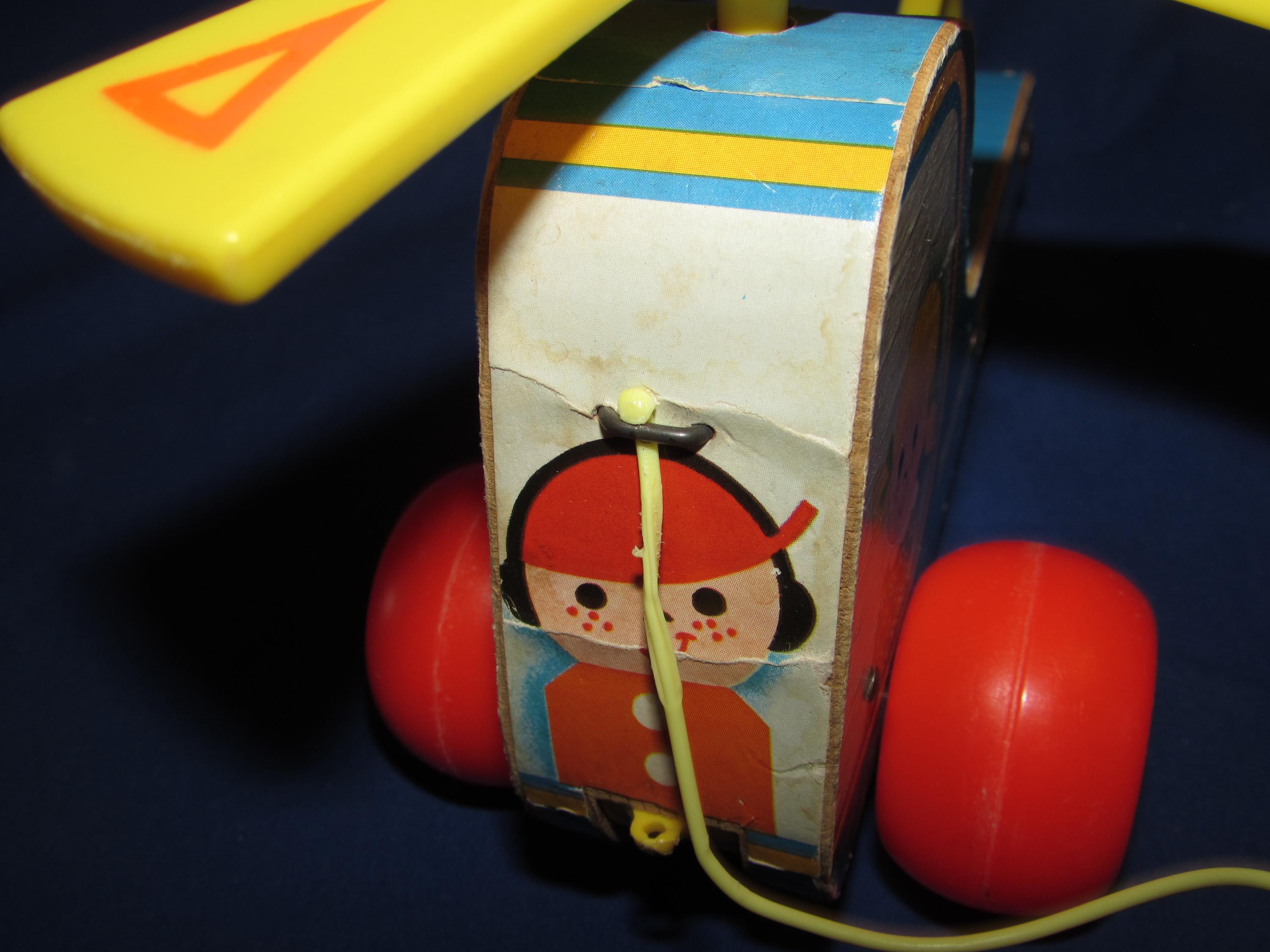 FISHER PRICE Mini Copter 1970 Vintage Pull Toy - Etsy