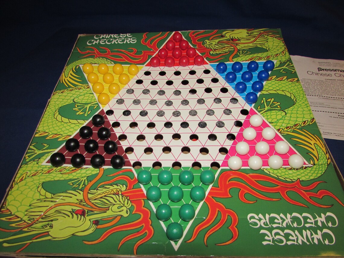 CHINESE CHECKERS 1992 PRESSMAN Classic Game Vintage - Etsy