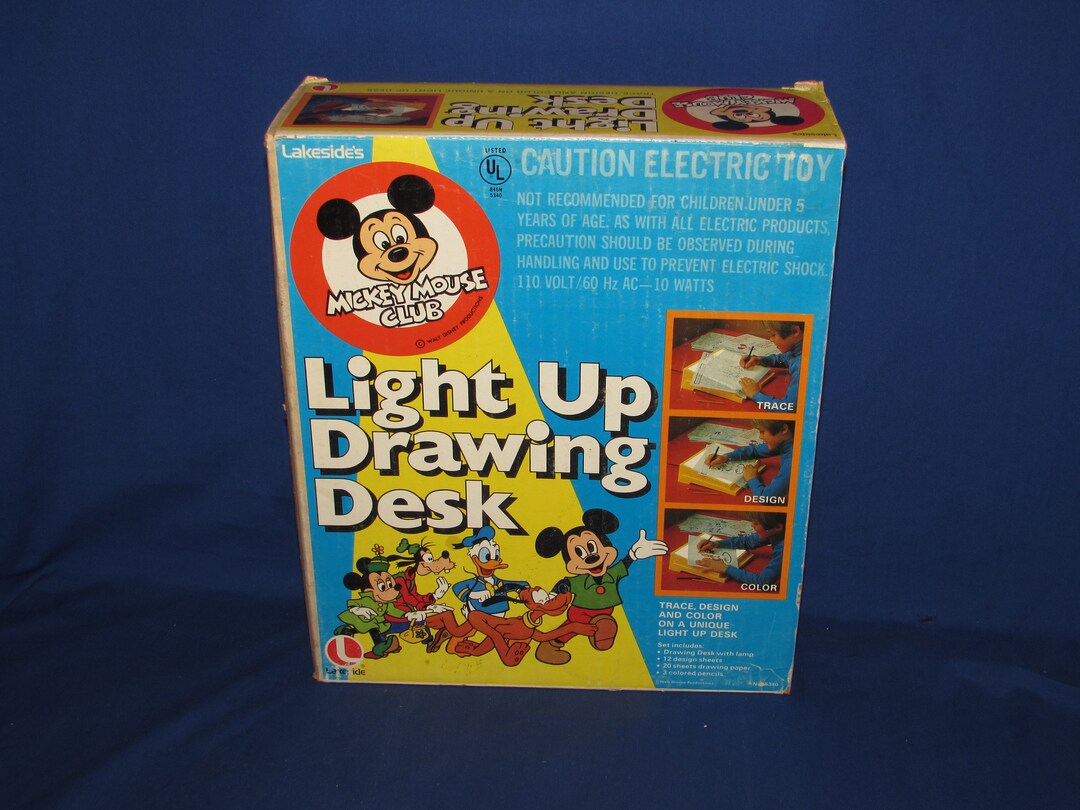 MICKEY MOUSE CLUB Drawing Desk 1970s Lakeside Free Shipping - Etsy