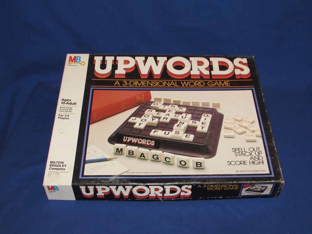 UPWORDS GAME 1983 Milton Bradley Great Word Game Vintage - Etsy