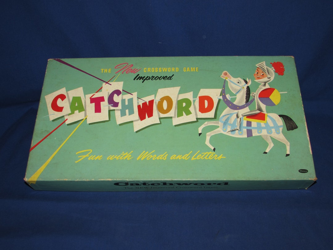 CATCHWORD GAME 1954 Whitman Vintage Word Game - Etsy