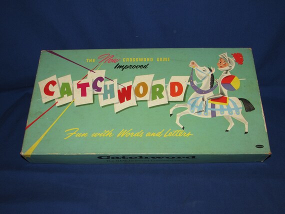 CATCHWORD GAME 1954 Whitman Vintage Word Game - Etsy