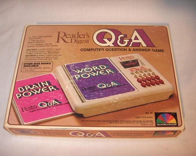 Readers Digest Q & A Computer Question Answer Game 1980 Comes With 9 ...