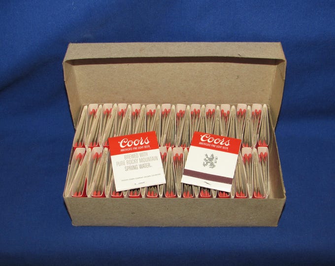 COORS MATCHES BREWERIANA 1970s Box of 50 - Etsy