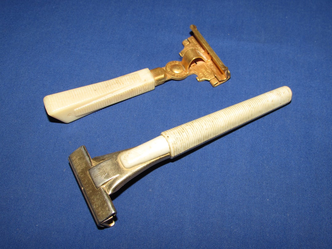 SCHICK RAZORS VINTAGE Midcentury Set of 2 Free Shipping - Etsy