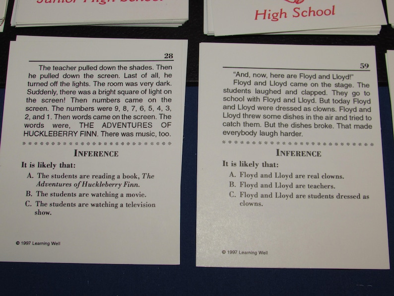 INFERENCE GAME 1997 Red Level Edition Educational Game Vintage - Etsy