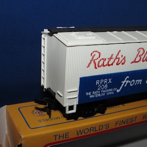 MEHANO BOXCAR 1980s Rath’s Black Hawk Ham Model Train HO Scale 1980s - Etsy