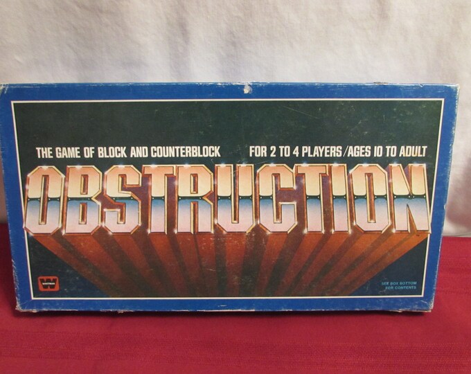 OBSTRUCTION GAME 1979 Whitman Hard to Find Game of Block and ...