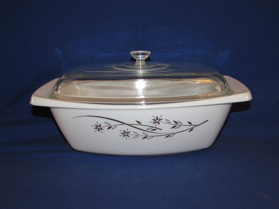 PYREX 4 QUART CASSEROLE With Lid 1963 Golden Honeysuckle Free Shipping - Etsy