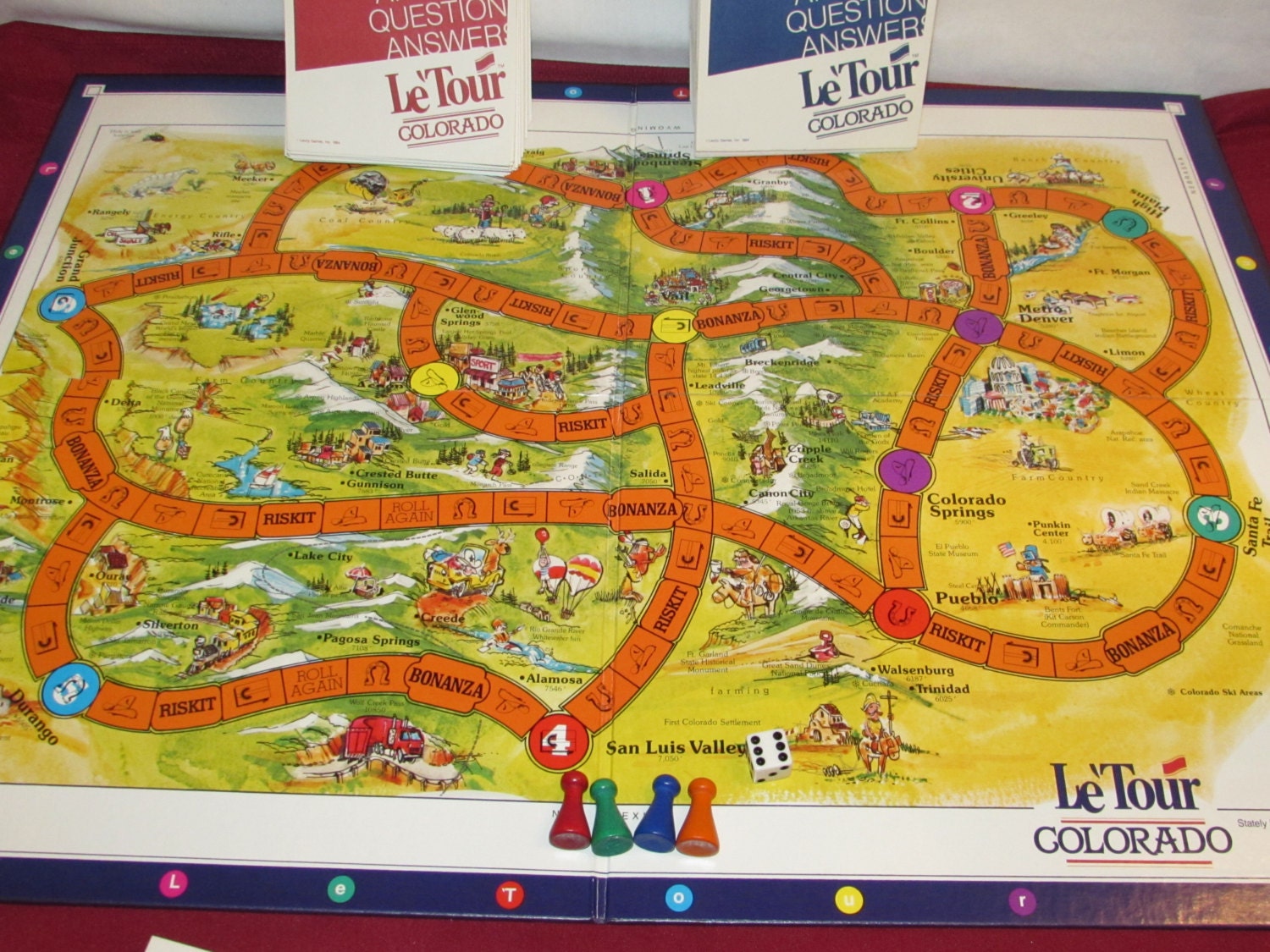 LE TOUR COLORADO Board Game 1984 Levity Game Colorado Vintage - Etsy