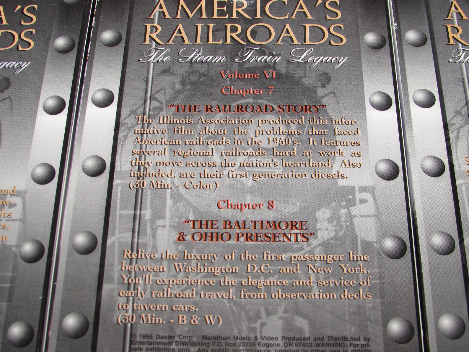 AMERICA’S RAILROADS VHS 1995 Steam Train Legacy 7 Tapes Free Shipping ...