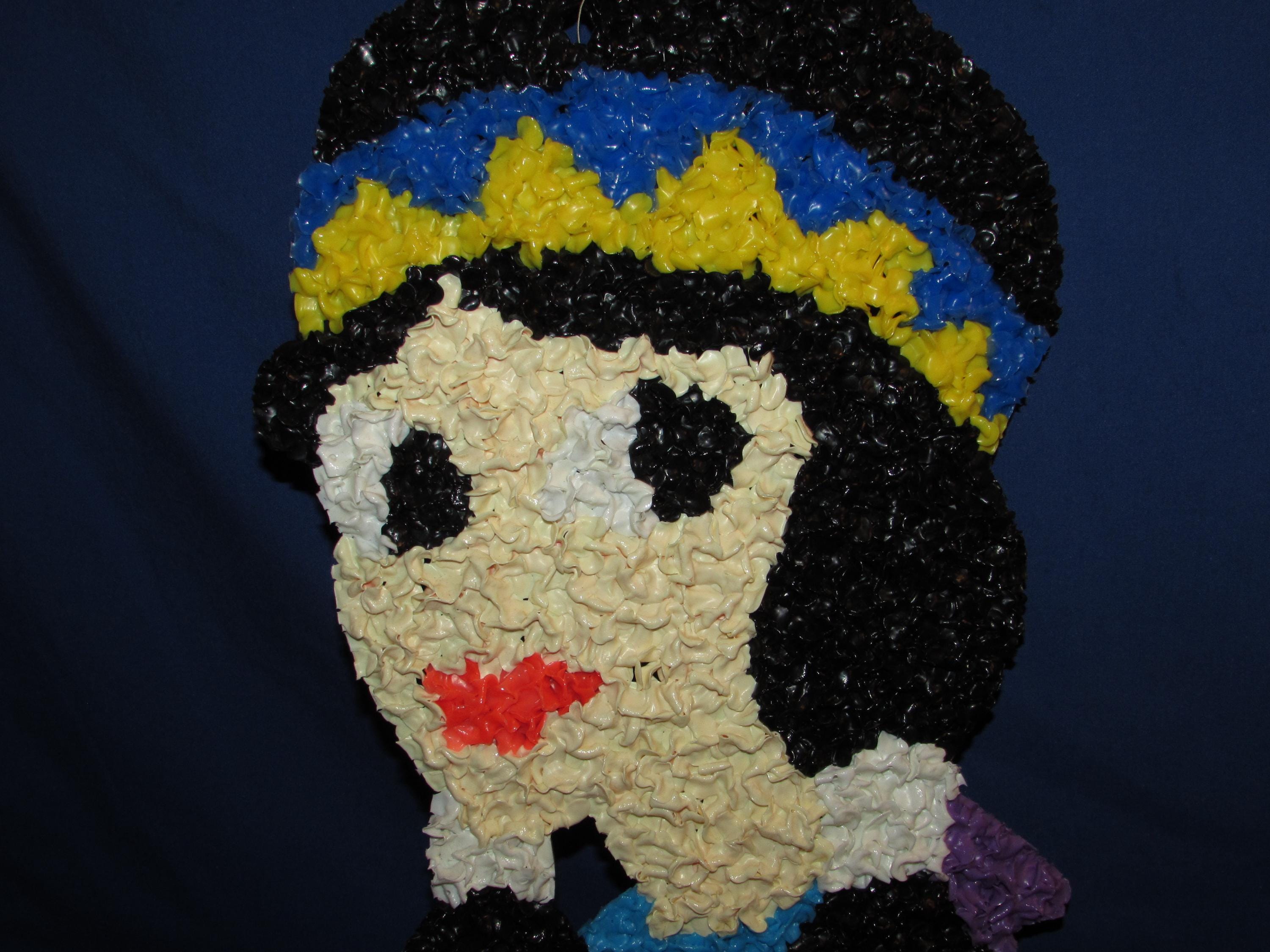 NATIVE AMERICAN Girl Plastic Popcorn 1960s Kage Glitter Plaque Free ...