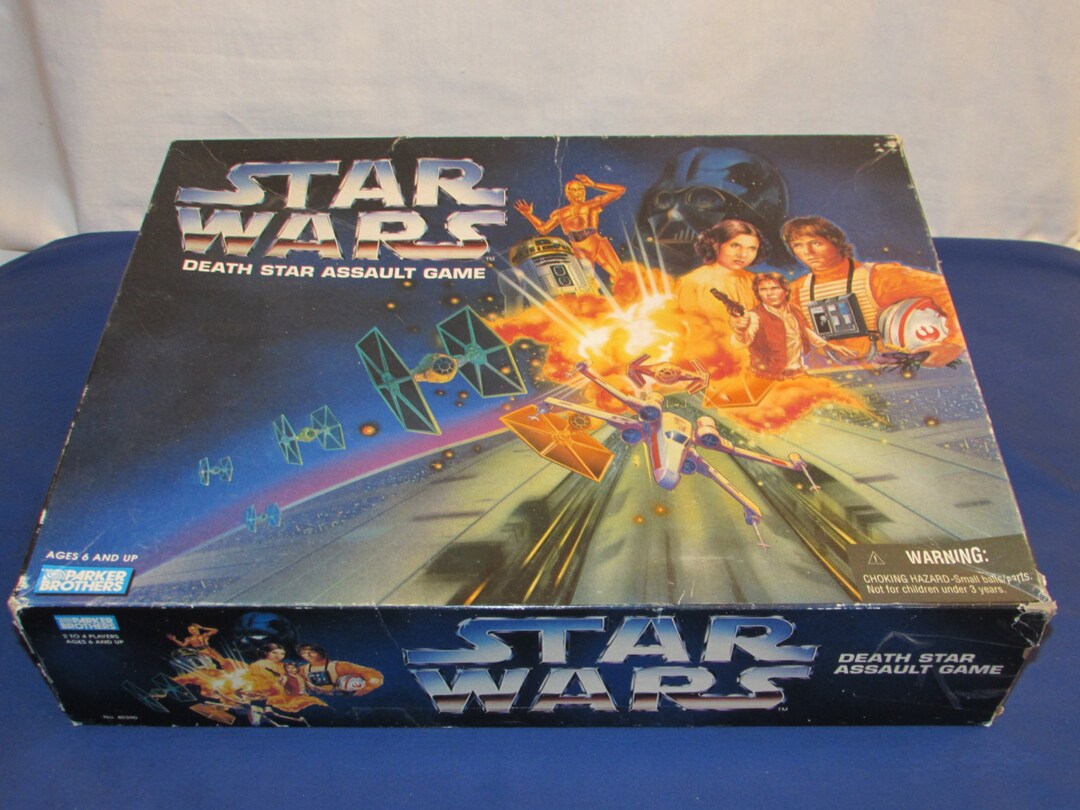 STAR WARS Death Star Assault Game 1995 Parker Brothers May the Force Be ...