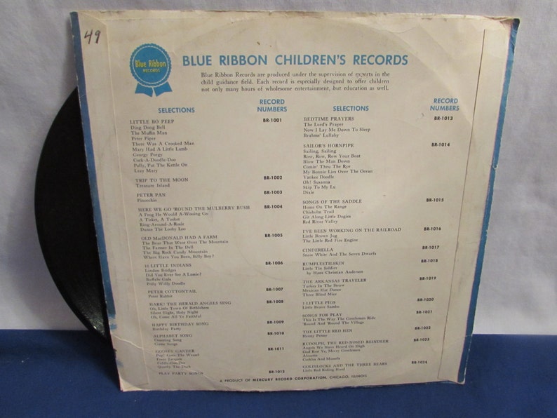 BLUE RIBBON RECORD Nonbreakable Rudolph the Red Nosed Reindeer | Etsy