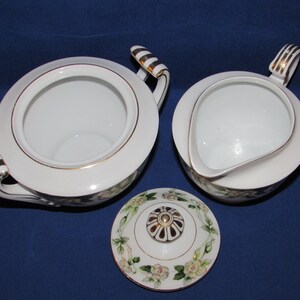 VALMONT BARCAROLE Sugar Bowl and Creamer 1960s Bone China Free Shipping ...