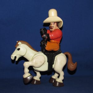 FISHER PRICE Husky Helper 1979 Rodeo Rig Truck With Horse and Cowboy ...