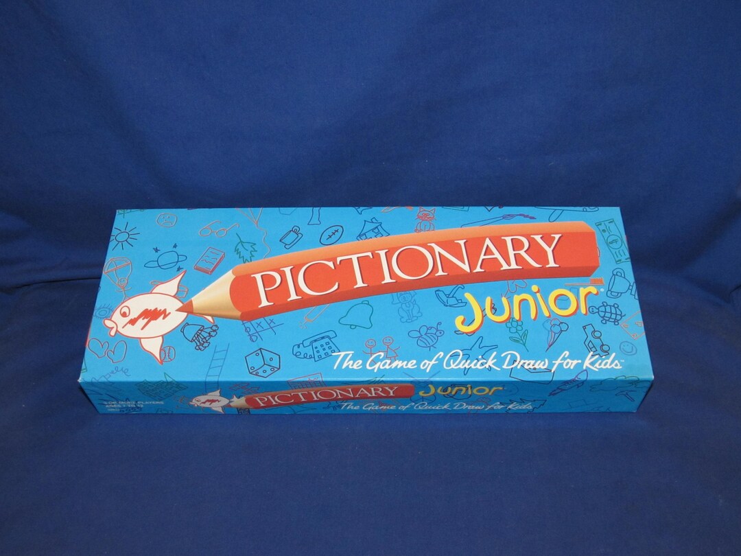 PICTIONARY JUNIOR the Game of Quick Draw 1999 Vintage - Etsy