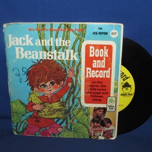 PETER PAN RECORDS Jack and the Beanstalk 1971 Record and Read Along ...