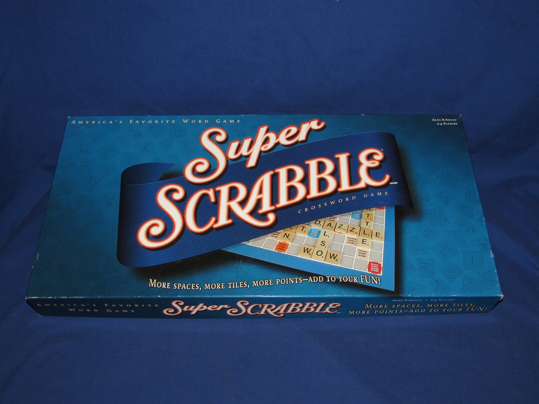 SUPER SCRABBLE 2004 Hasbro Winning Moves Free Shipping - Etsy