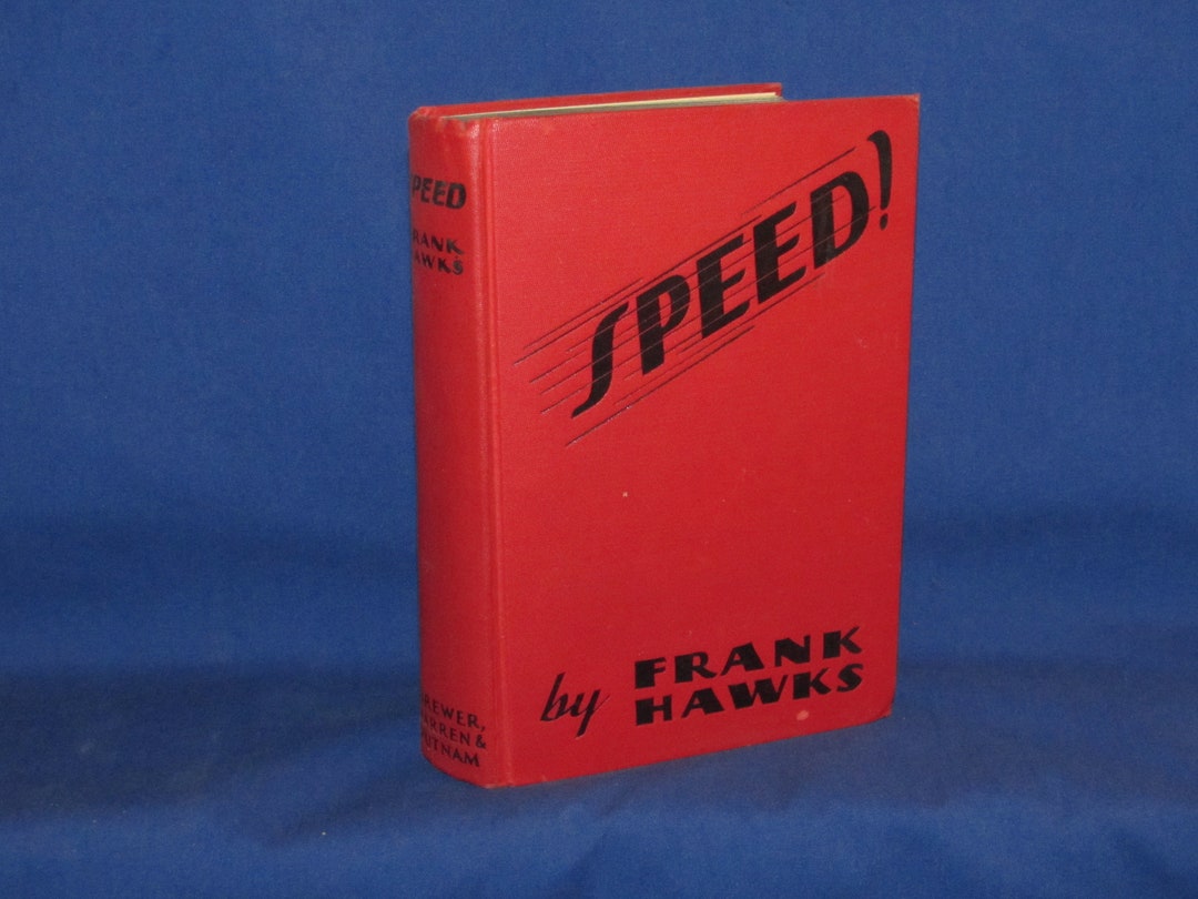 SPEED by Frank Hawks 1931 Vintage Books Early Aviation Free - Etsy