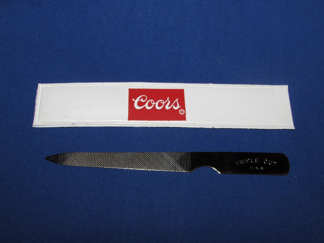 COORS NAIL FILE Vintage Advertising Promotional Item Breweriana Free ...