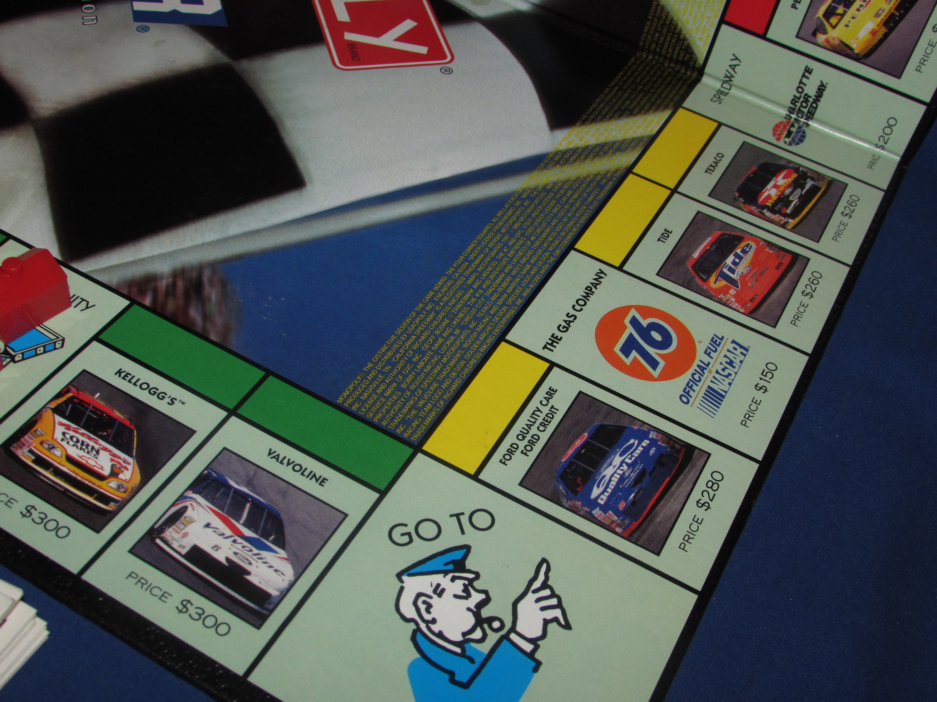 NASCAR MONOPOLY 1997 Special Edition Classic Board Game Free Shipping ...