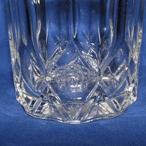 CROWN ROYAL GLASS With Small Crown Logos on the Rocks Vintage Barware ...