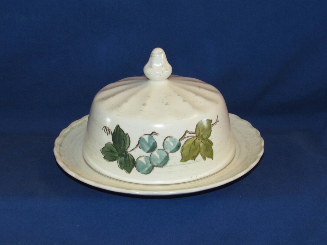 Metlox VINEYARD BUTTER DISH Cheese Server Vernon Ware 1960s - Etsy