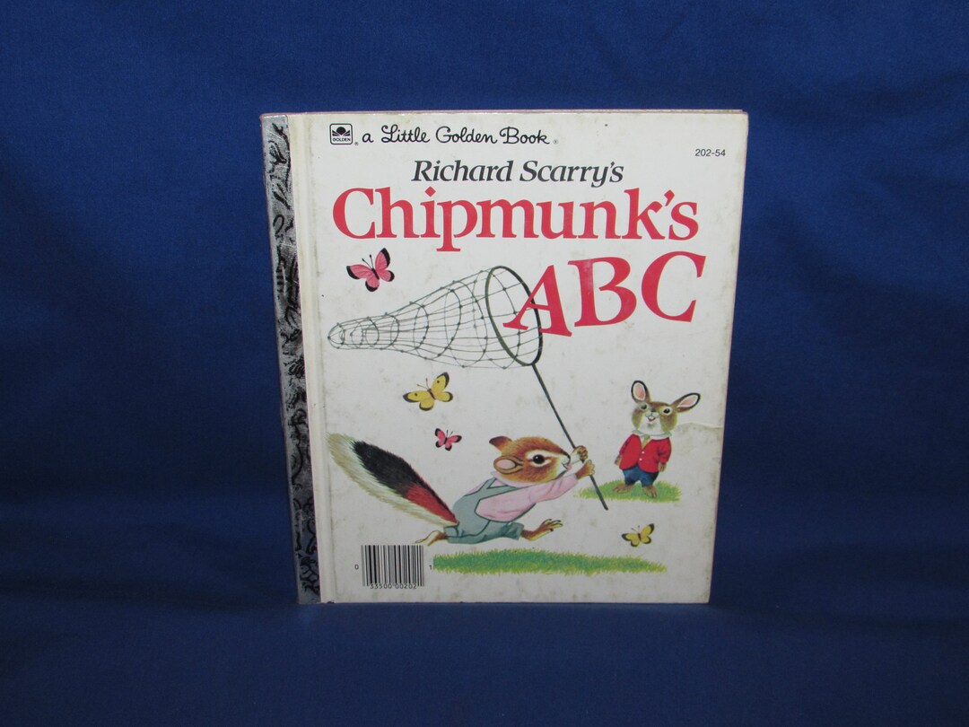 Little Golden Book RICHARD SCARRY’S Chipmunk’s ABC 1963 Free Shipping ...
