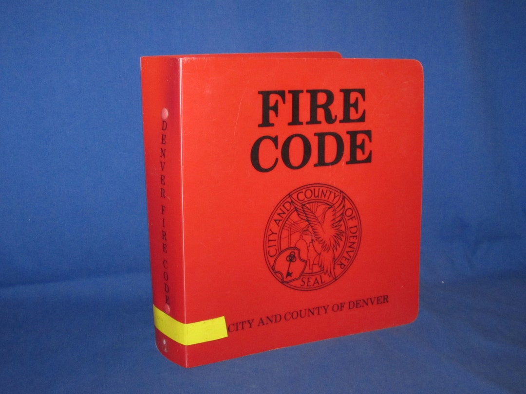 DENVER FIRE CODE 1980 Historical Reference Free Shipping - Etsy