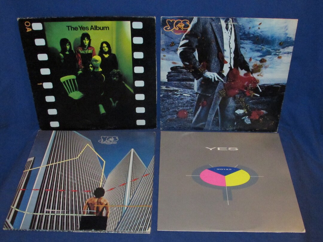 YES ALBUMS Set of 4 Vintage Vinyl Progressive Rock Free Shipping - Etsy