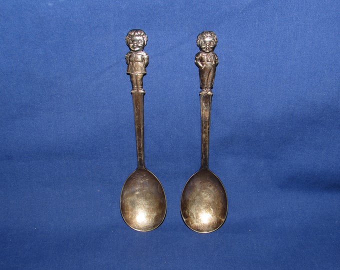 CAMPBELL’S KIDS SPOONS International Silver 1960s Set of 2 - Etsy
