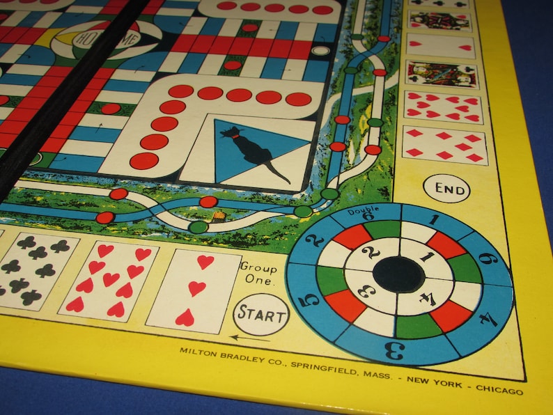 JUNIOR COMBINATION BOARD Game 1905 Milton Bradley Free Shipping - Etsy