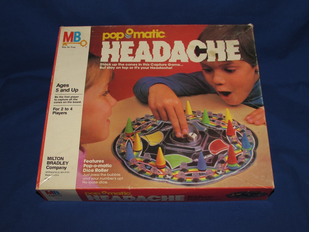 HEADACHE GAME 1986 Milton Bradley Pop-o-matic - Etsy