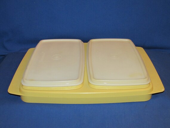 Tupperware DOUBLE DELI SERVER With 2 Deli Keepers 815 and 816 | Etsy