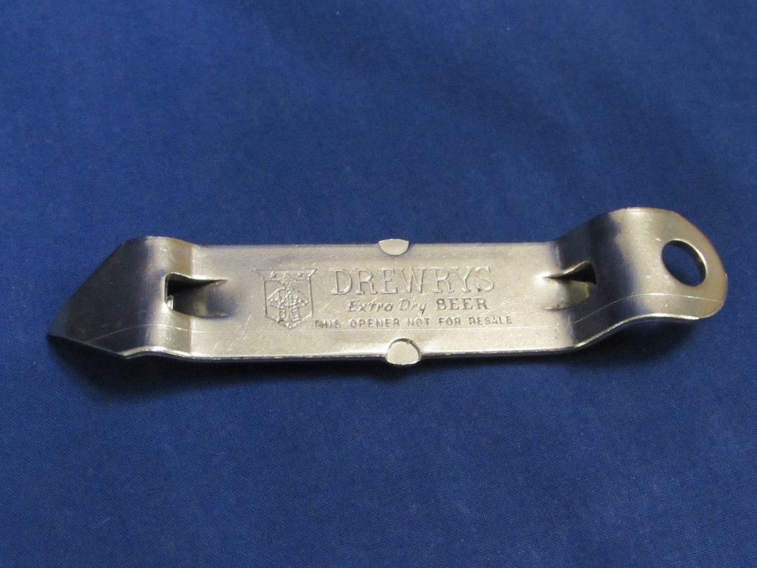 DREWRYS CHURCH KEY Bottle Opener 70s Brewerania Free Shipping - Etsy
